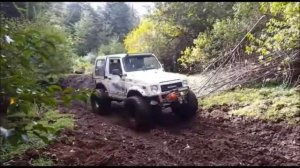 Suzuki Samurai swap motor G16B Baleno. En acción, Los Torreones, Región de Aysén.