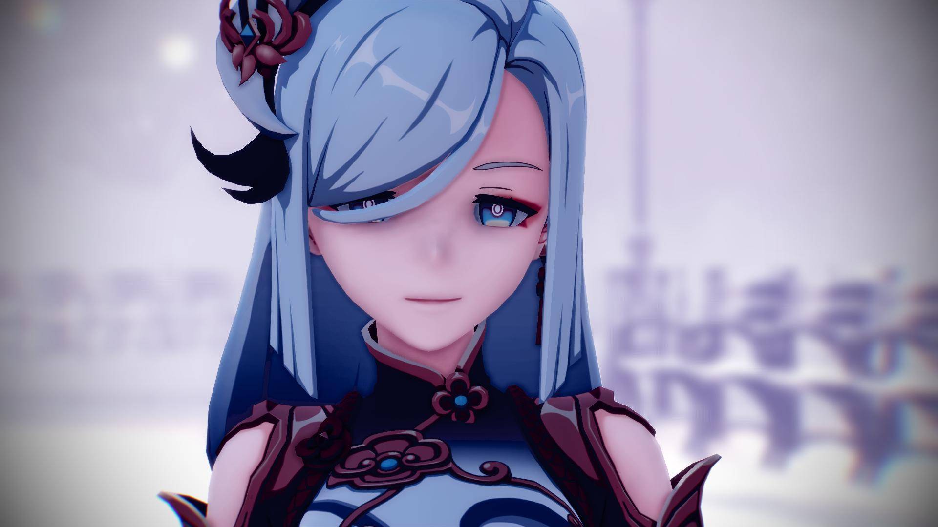 ||mmd x Genshin Impact|| Hands to myself |Shenhe|