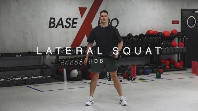 LATERAL SQUAT 1DB/ Боковой присед с гантелью