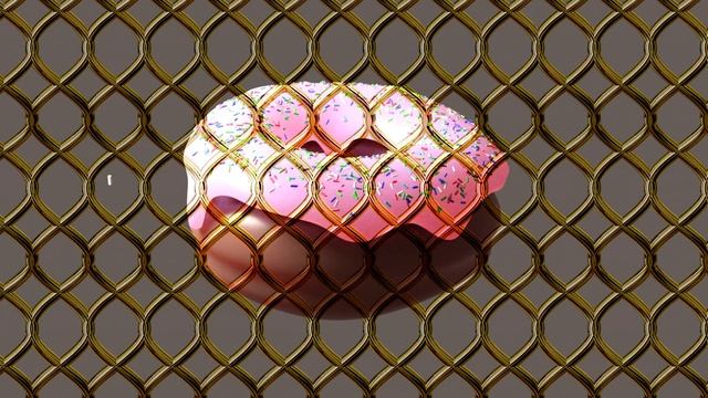 Пончик в сетке