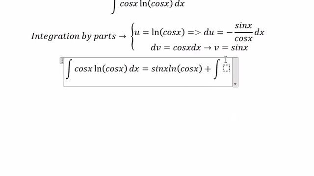 Calculus Help: Integral of ∫ cosx ln(cosx)dx - Integration by parts ...
