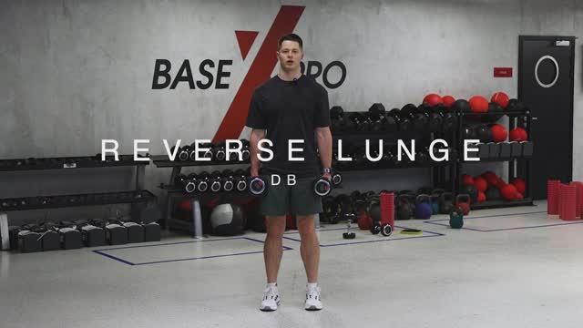 REVERSE LUNGE DB/Выпад назад с гантелями