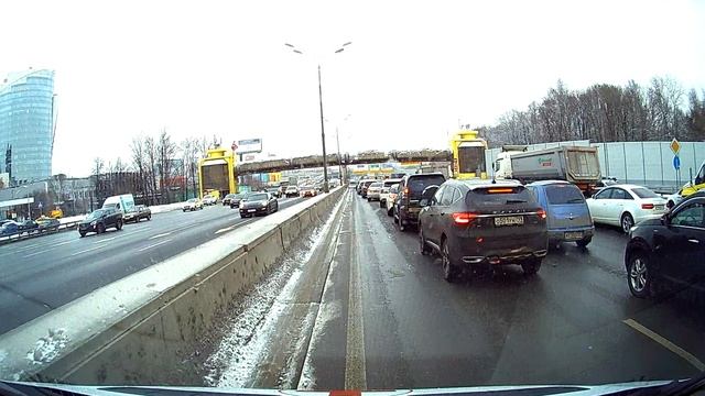 первый снегопад на мкад