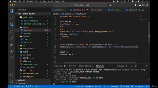 15 -Add the admin role to a user and save auth tokens in cookies