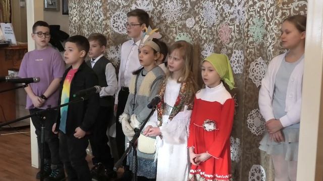 Рождественский концерт 2023. Дети поют