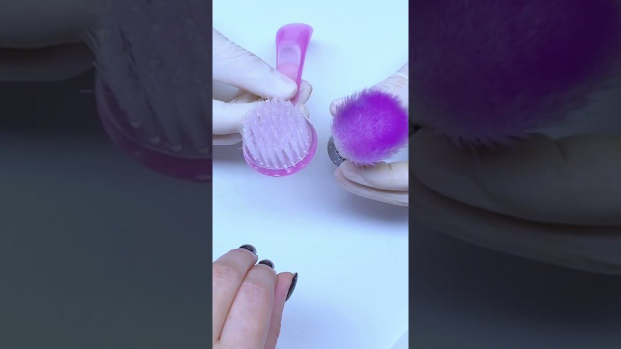 Щетка мягкая и грубая #идеиманикюра #дизайнногтей #маникюр #nailsdesign