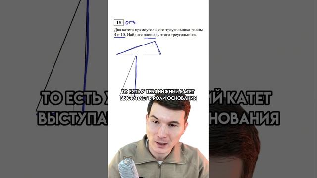 Как найти площадь треугольника | #математика #огэ