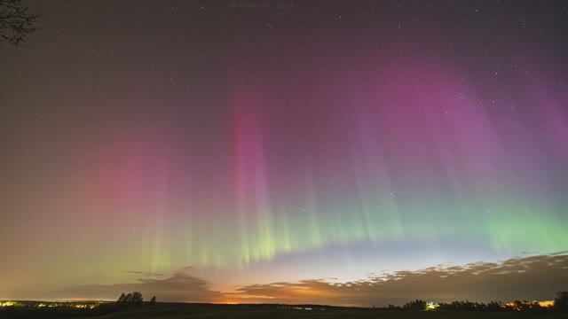 Северное сияние 6 мая 2024 :: Кавголово, Ленинградская область (4K)