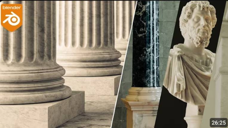 Создание реалистичного мраморного шейдера в Blender