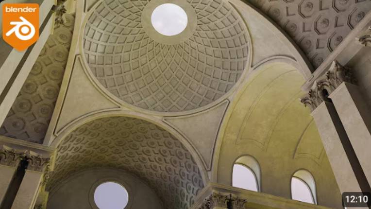 Моделирование сводов в Blender - Римская арка