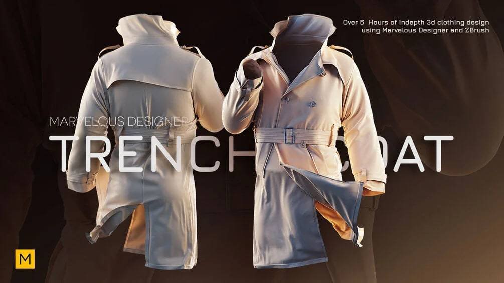 Курс Marvelous Designer Создание тренча в Marvelous Designer