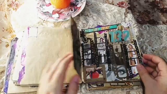 Альбом ручной работы. Обзор джанка про рыжего кота.