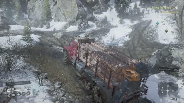 SnowRunner. Юкон. Пик Биг-Салмон. Контракт "Своим надо помогать" Часть №4