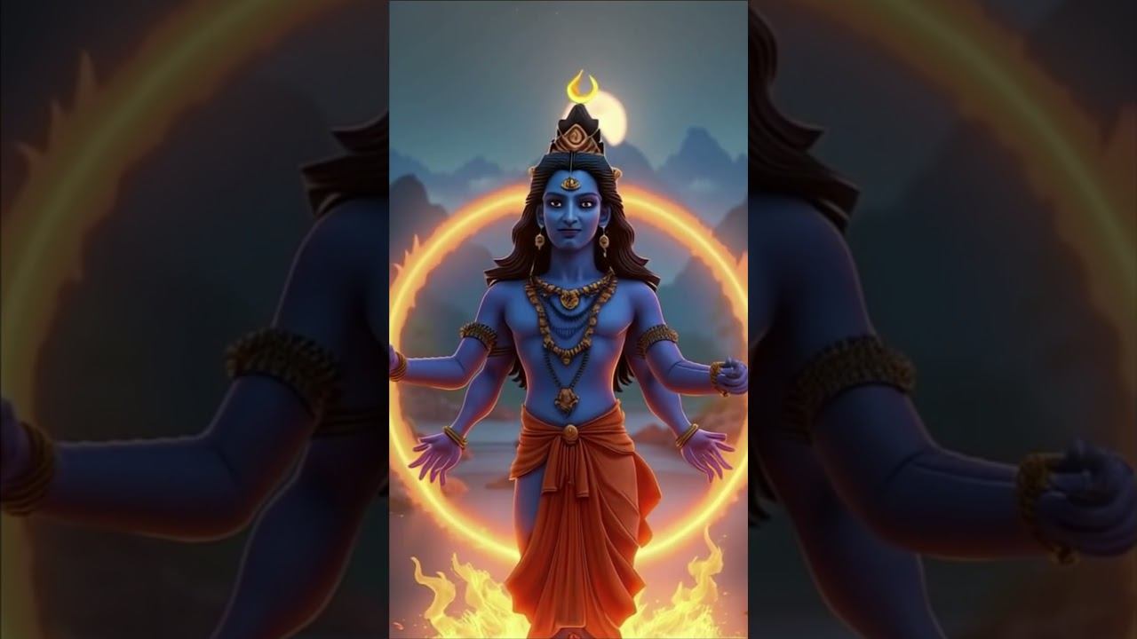 Lord Mahadev in Nataraja Avatar  | Mesmerizing Devine Tandav Dance #shorts  #shortsfeed