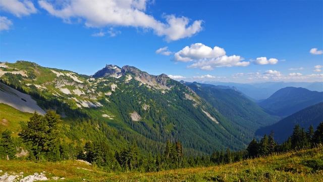 (3 hours) 4K UHD Relaxation video Mount Rainier National Park Washington State, Nature Sounds - 1_00