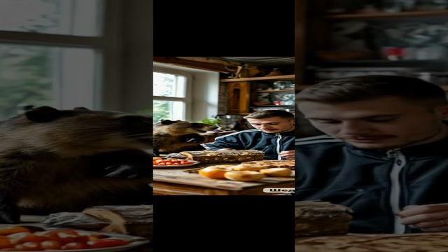 Сидим с бобром за столом. Песня про бобра