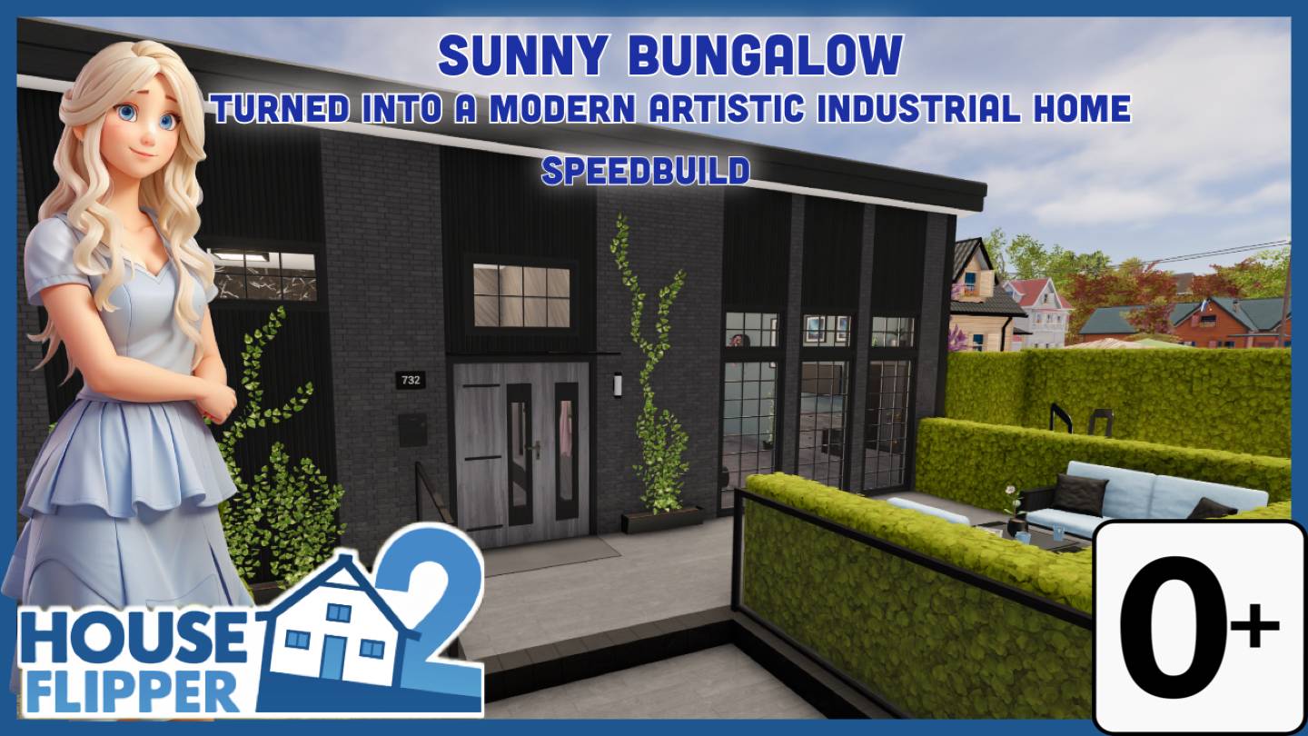 Хаус Флиппер 2 - Английский - House Flipper 2 - Sunny Bungalow, Artistic industrial Home -Speedbuild