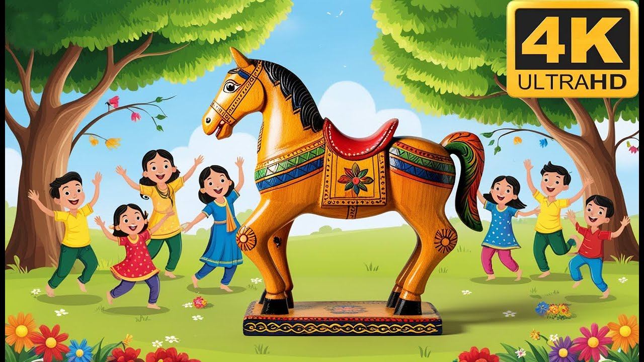 लकड़ी की काठी | Lakdi ki kathi | Popular Hindi Children Songs | Animated Songs  & Hindi Rhymes