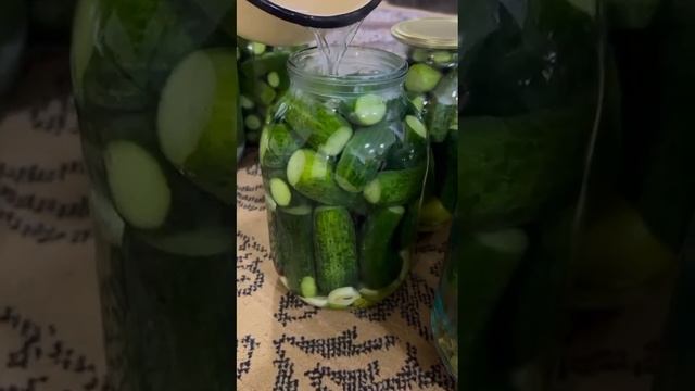 Маринованные Огурцы на зиму 🥒#89646616292 #рецепты #готовка #огурцыназиму