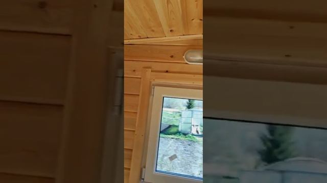 Готовая перевозная баня из профилированного бруса кедра 90х140 камерной сушки в Кемеровской области.