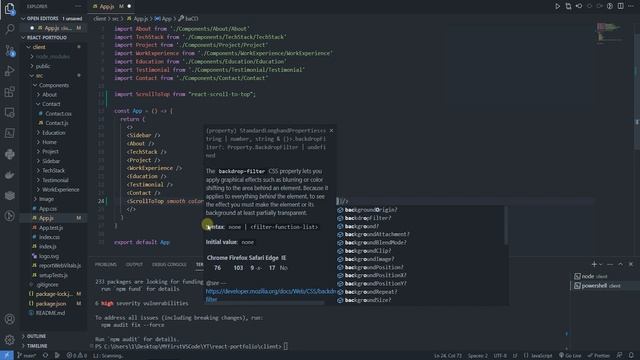 React webportfolio Кастомный СкроллБар #19