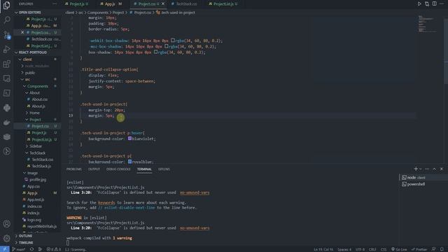 React webportfolio Projectlist #13