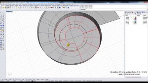 Modelling 3D Ionic Volute in Rhino 3D CAD software