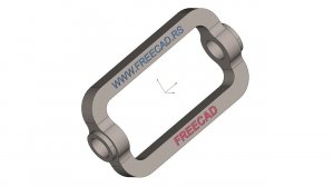 FreeCAD - Modeliranje pomoću primitiva i udubljenje u obliku teksta.