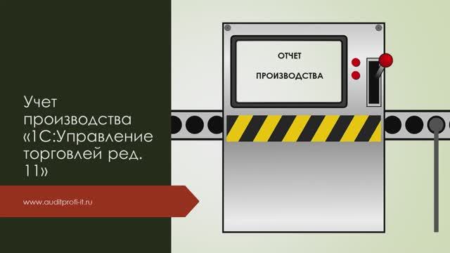 Урок 6.  Отчет производства в "1С:УТ +Производство". Выпуск продукции и списание материалов.