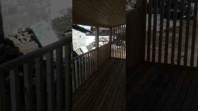 Видео обзор готовой к сдаче бане Б12 6х6 с террасой 2х6