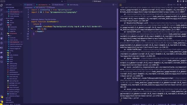 8. Building a News Site - Layout