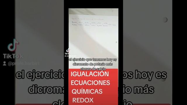 Igualación de Ecuaciones Químicas REDOX por el Método de óxido-reducción #química #clases en línea