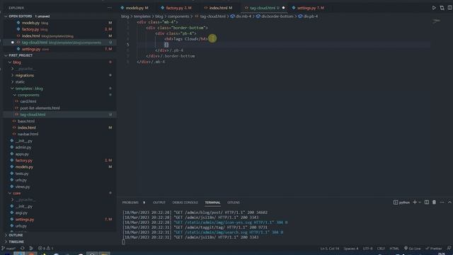 Django Blog Подключение тэгов #11 #reactjs #проект #django #js #python