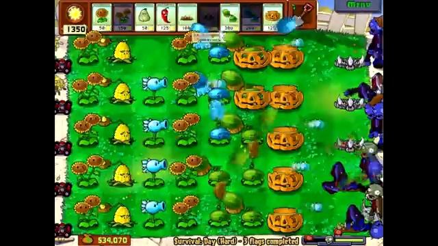 Plants vs. Zombies - Серия 43 (Выживание День HARD) КурЯщего из окна