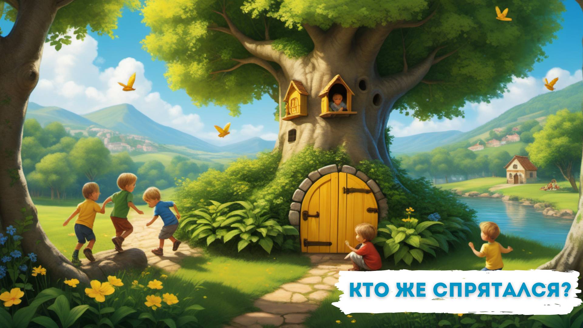 "Кто же спрятался?" Игровые детские песни