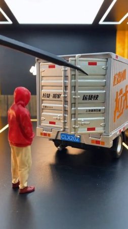 New upgraded version 1:32 Wuling Rongguang box cargo alloy pull-back car model toy decoration #allo
