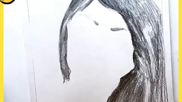 How to draw? 😍Mia Khalifa pencil potrait easy scathing || black hands ...