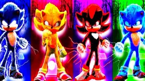 Sonic The Hedgehog 🆚 Tails 🆚Knuckles 🆚 Shadow | Coffin Dance Cover | Tiles Hop EDM Rush!🛑