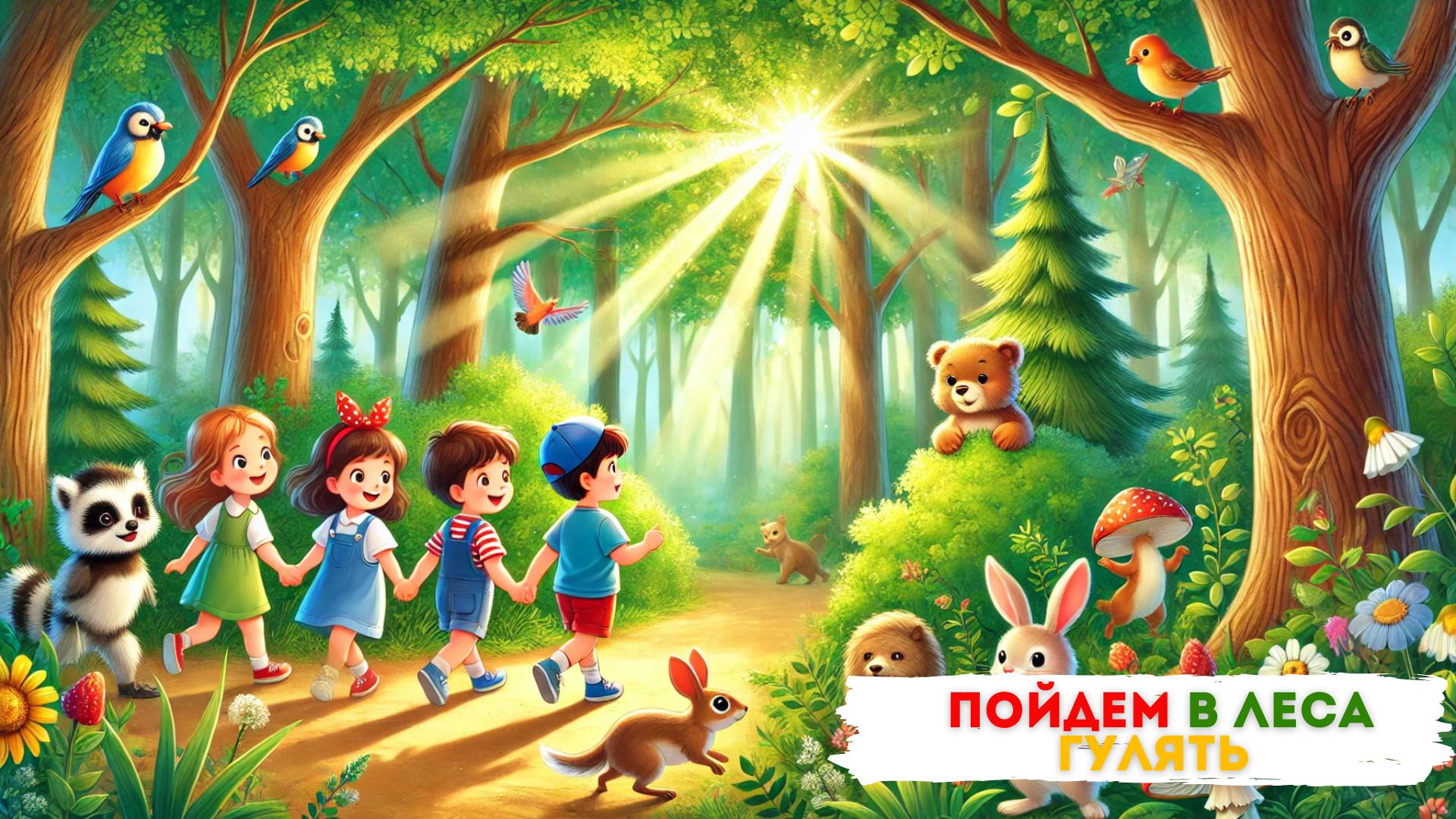 "Пойдем в леса гулять" Игровые детские песни