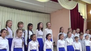 Хор средних классов, 2021 г.  Хоровой концерт "Поющая весна"конц. Костюк О.А.