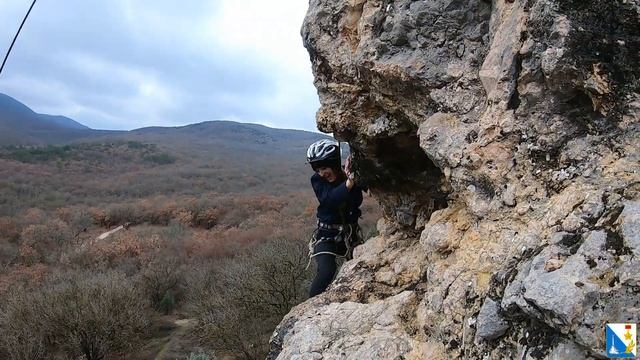 Лестница в небо. Учебная Виа Феррата. Крым.