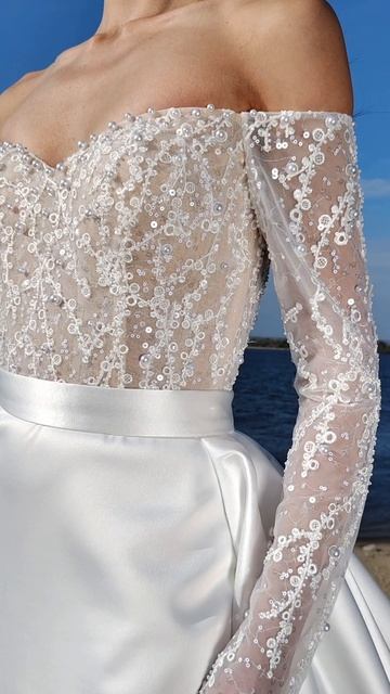 Свадебное платье Лидия из коллекции «Дорога в небо» от бренда Anna Kuznetcova