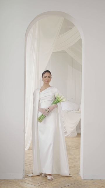 Свадебное платье Алкиппа из коллекции «Дорога в небо» от бренда Anna Kuznetcova