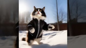На белом-белом покрывале января. Котоклип. Поёт группа "Сладкий сон".