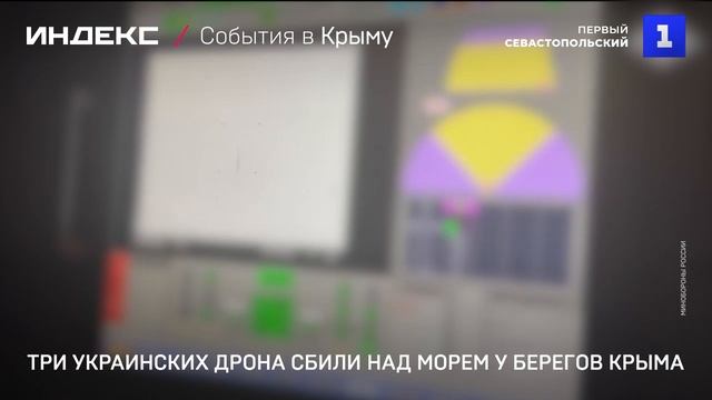 Три украинских дрона сбили над морем у берегов Крыма