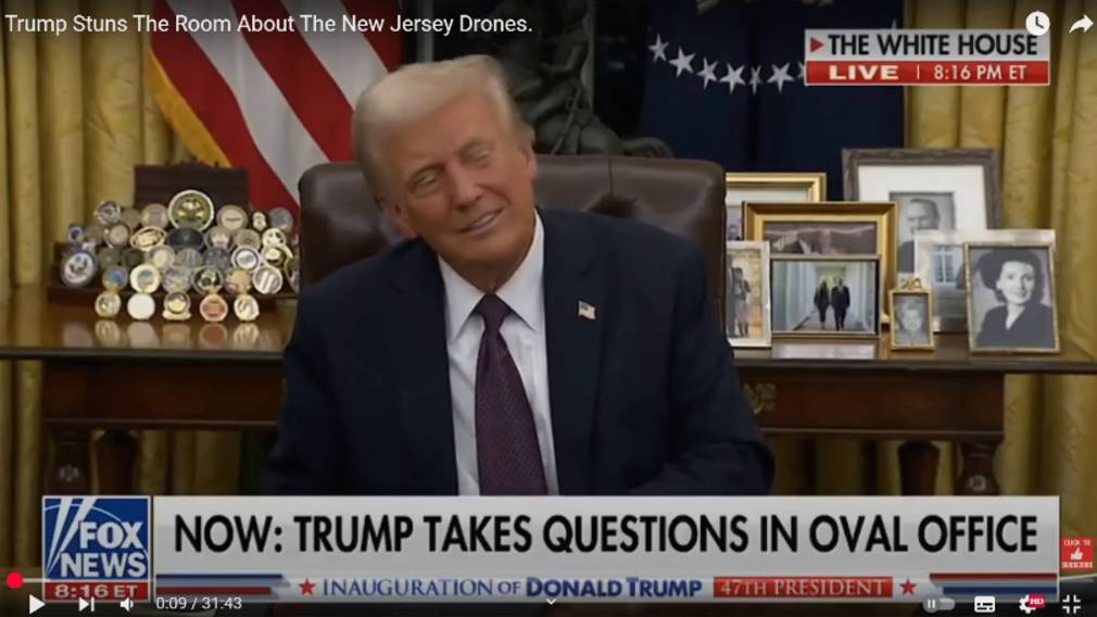 НАД АМЕРИКОЙ НЛО-ДРОНЫ! Трамп приказал выяснить чьи!