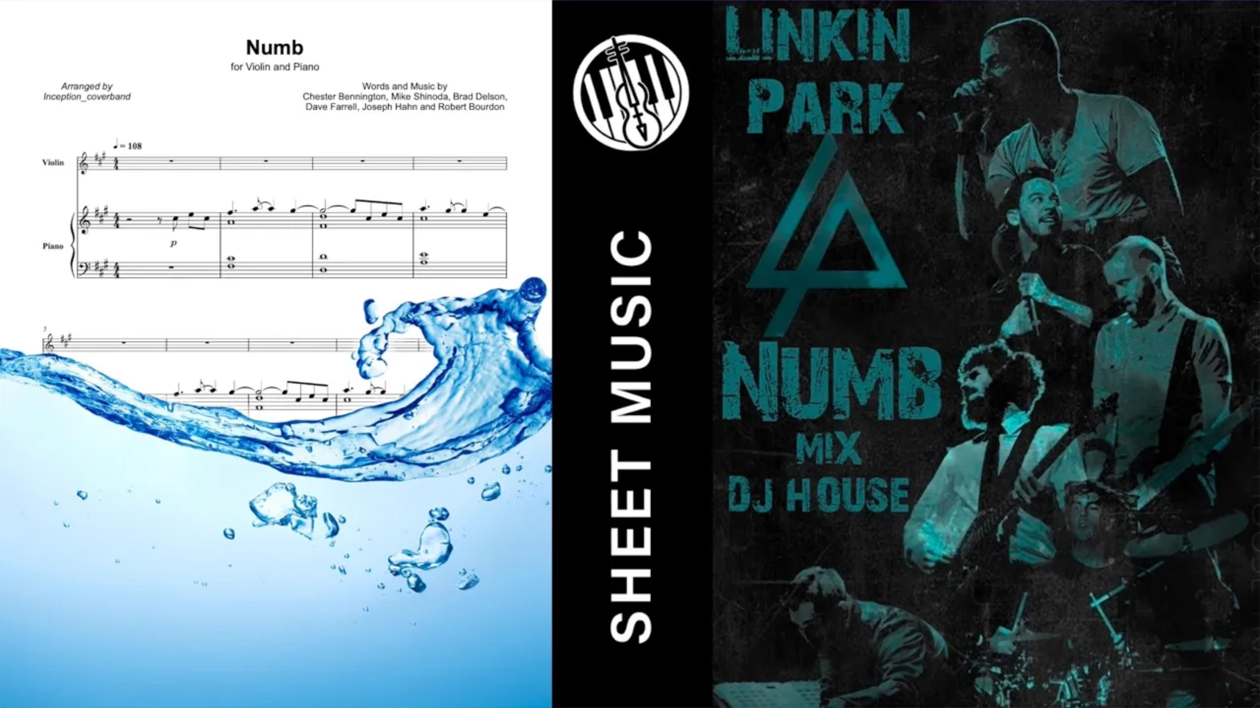 Linkin Park - Numb | Ноты для Скрипки и Фортепиано