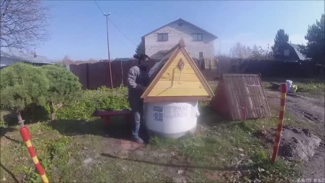Чистка колодца, ремонт швов и замена домика