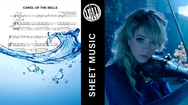 Lindsey Stirling - Carol of the Bells | Ноты для Скрипки и Фортепиано