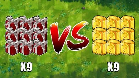 PvZ fusion plants boxes challenge. 3 VS 3 gift challenge.